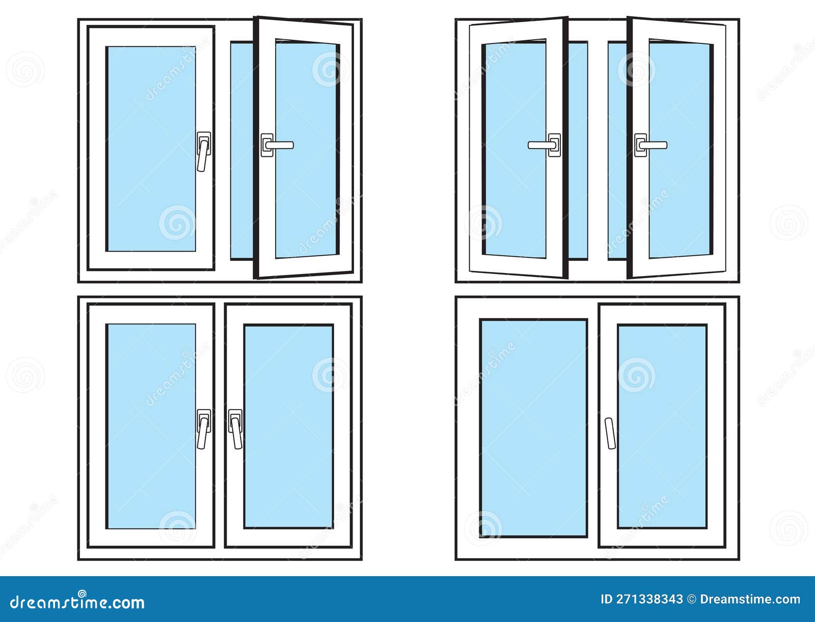 Window stock vector. Illustration of abstract, white - 271338343