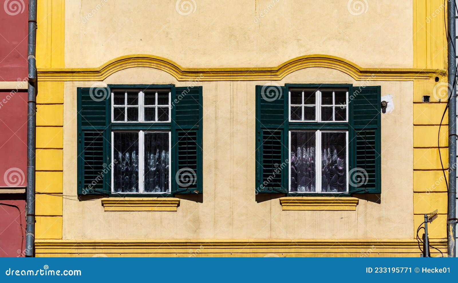Window with open Shutter stock image. Image of door - 233195771