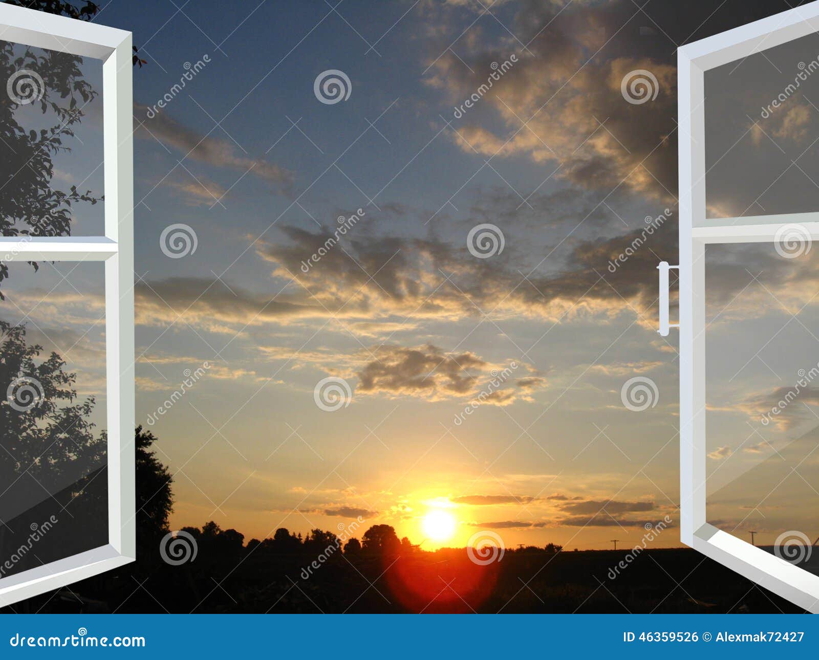 Window Opened Sunset White Beautiful Stock Photos - Free & Royalty-Free ...