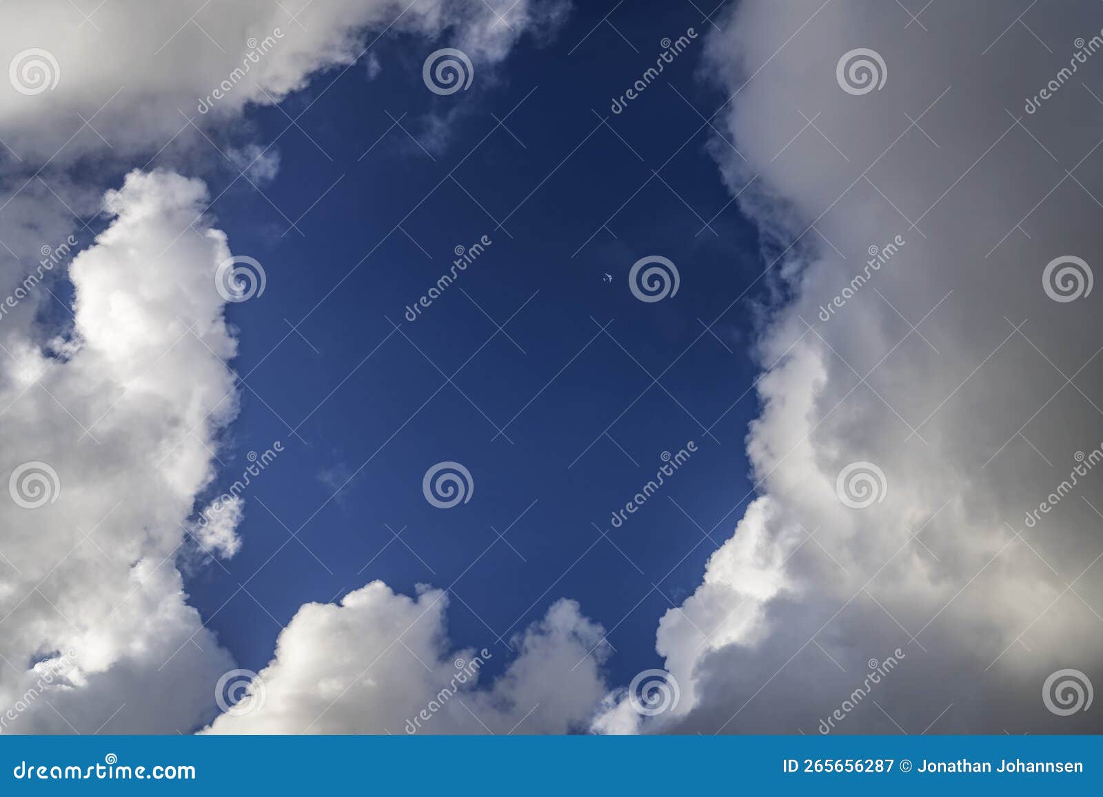 A Window Opens in the Clouds after a Storm Stock Image - Image of ...