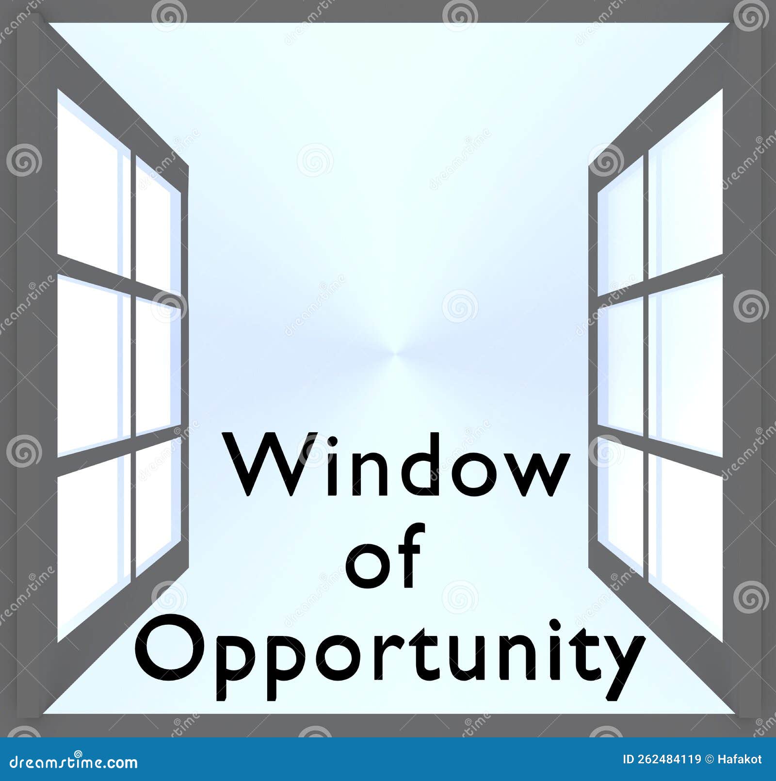 Window of Opportunity Concept Stock Illustration - Illustration of ...