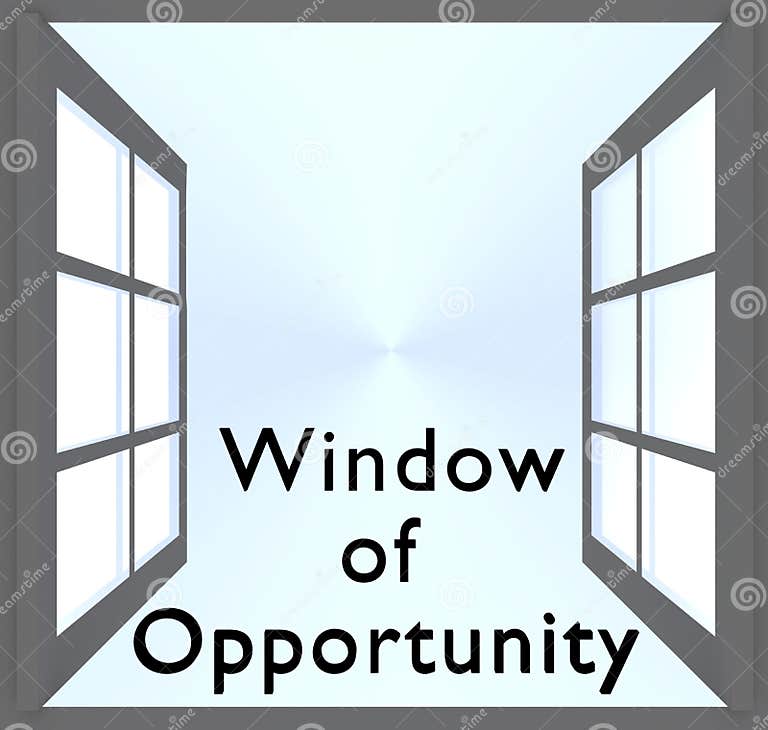 Window of Opportunity Concept Stock Illustration - Illustration of ...