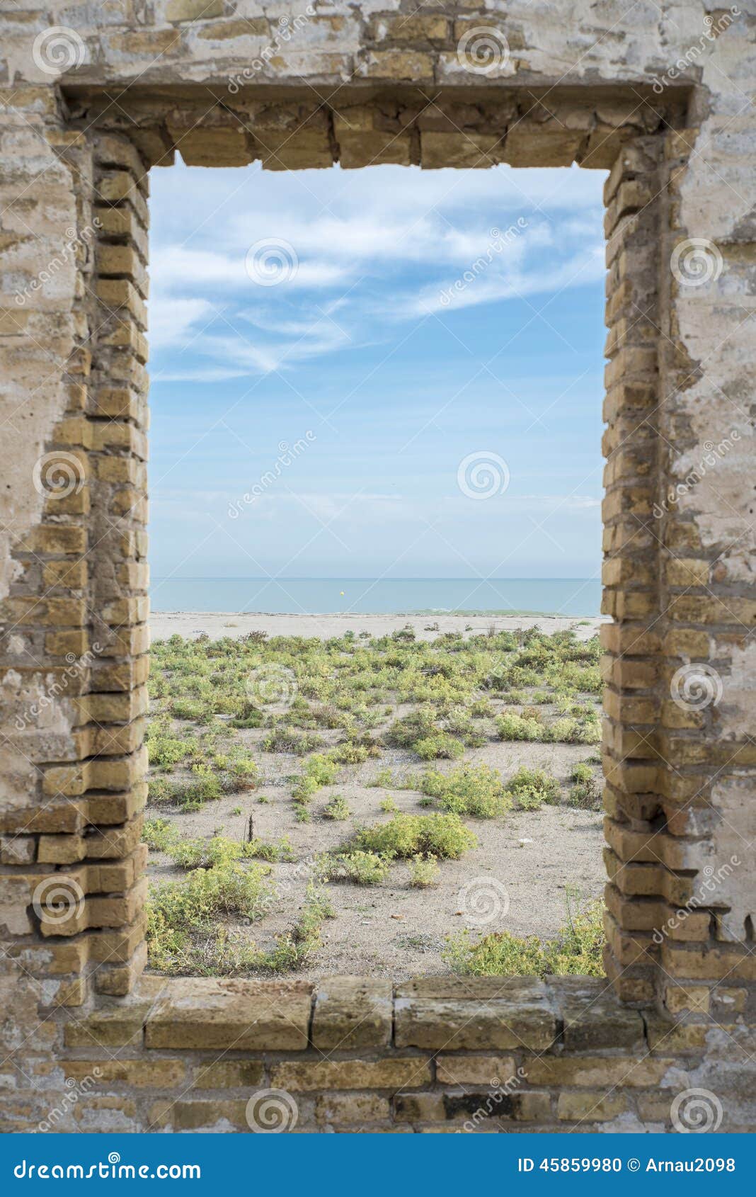 Window overlooking stock photo. Image of scene, ruins - 45859980