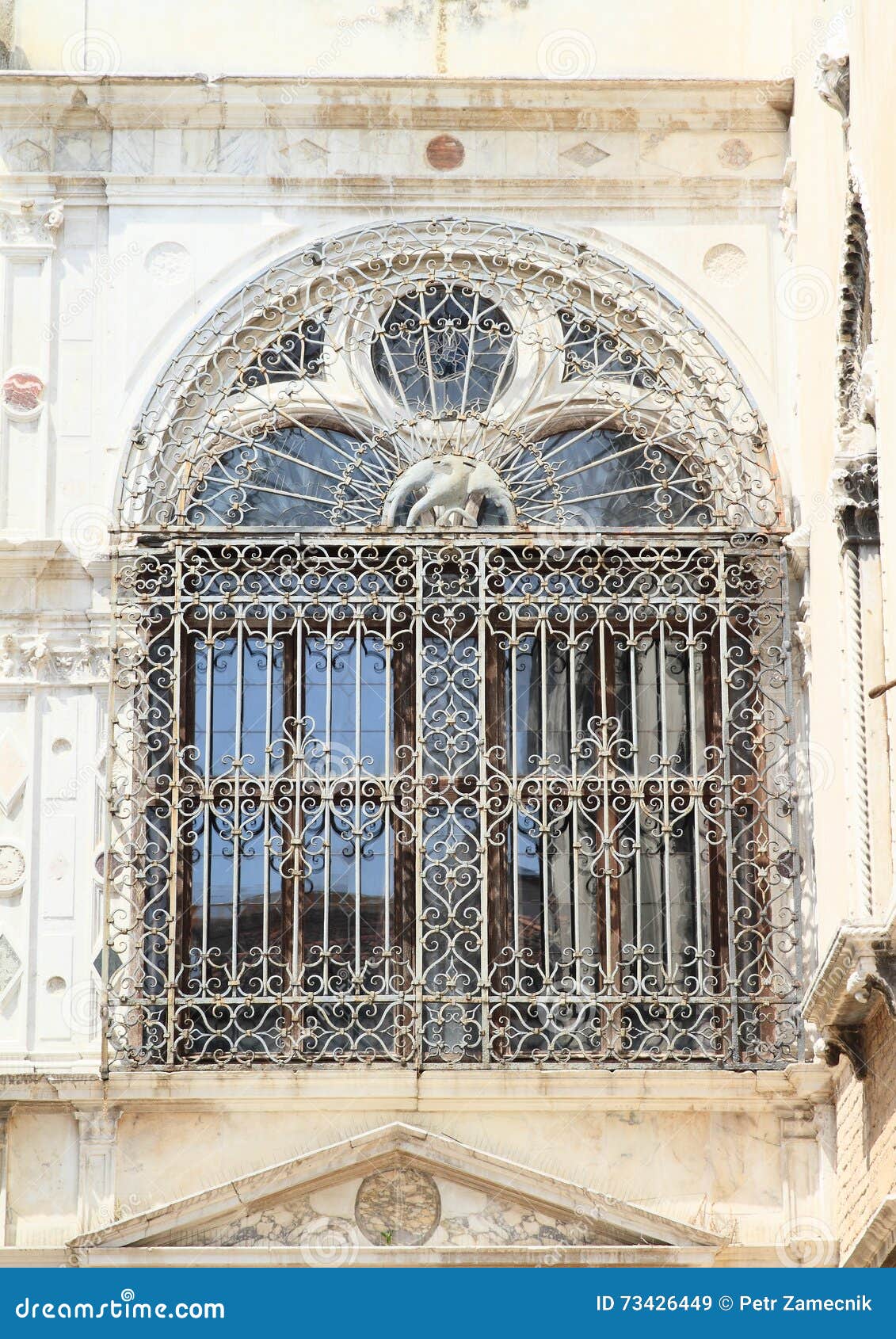 Window of palace in Venice stock image. Image of venice - 73426449