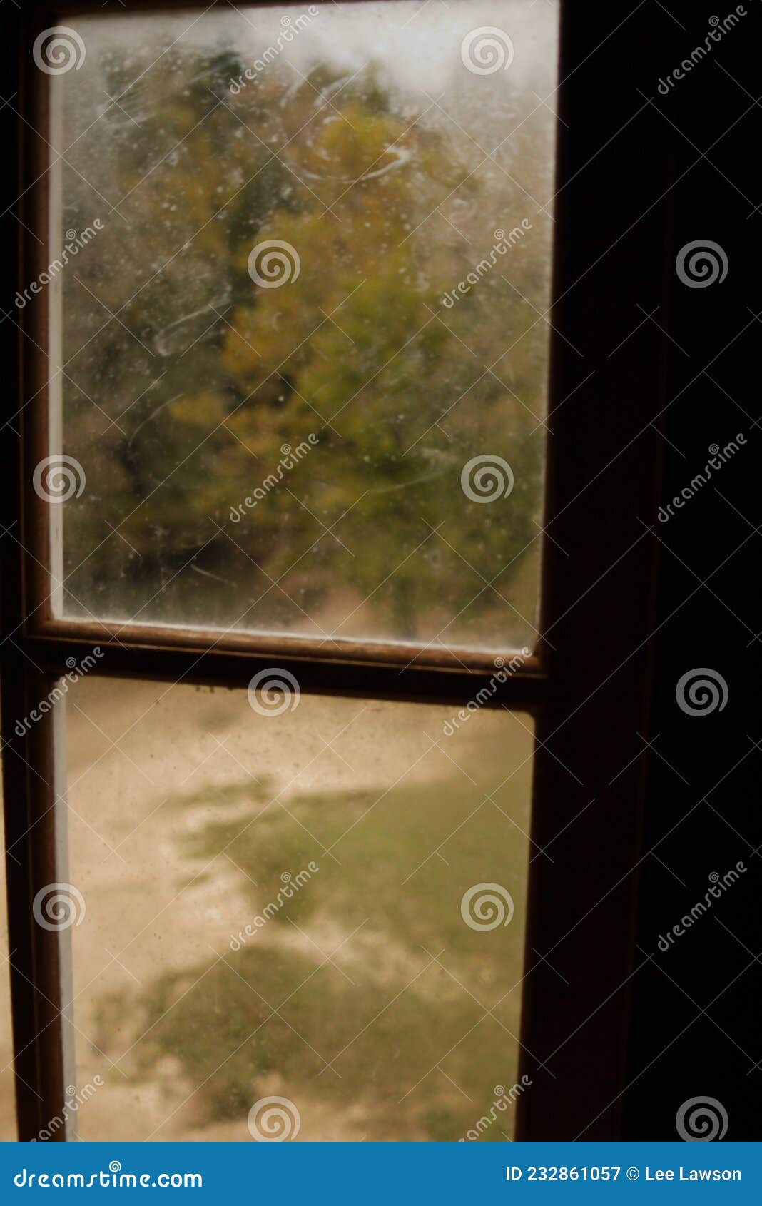 Looking through a Dirty Window Pane Stock Image - Image of soft, pane ...