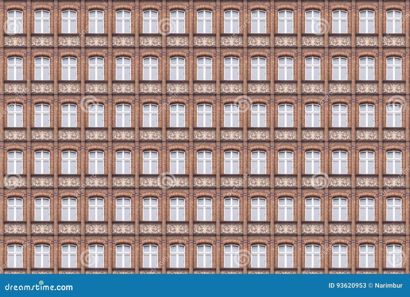 Window Pattern of an Old Facade Stock Image - Image of ancient ...