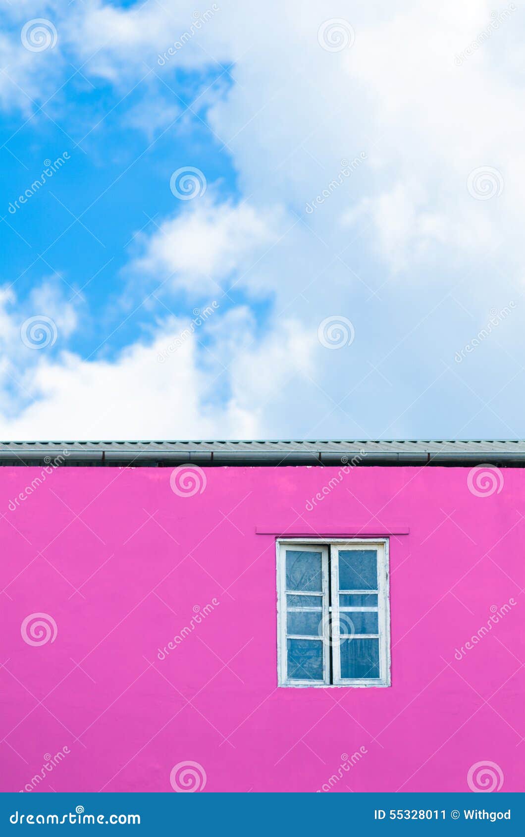 Window in pink wall stock image. Image of blue, magenta - 55328011
