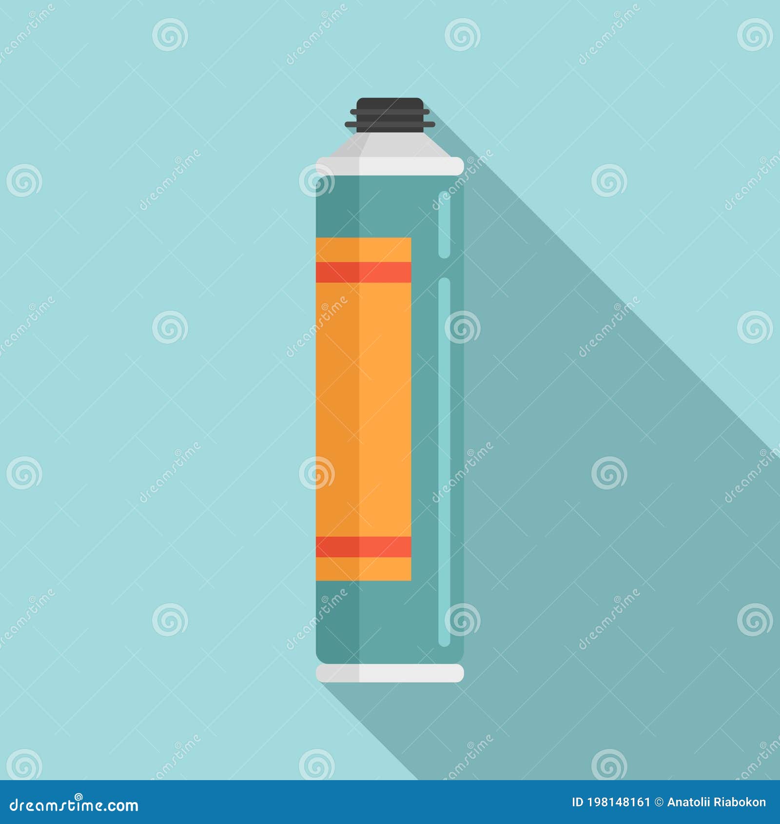 Window Polyurethane Foam Icon, Flat Style Stock Vector - Illustration ...
