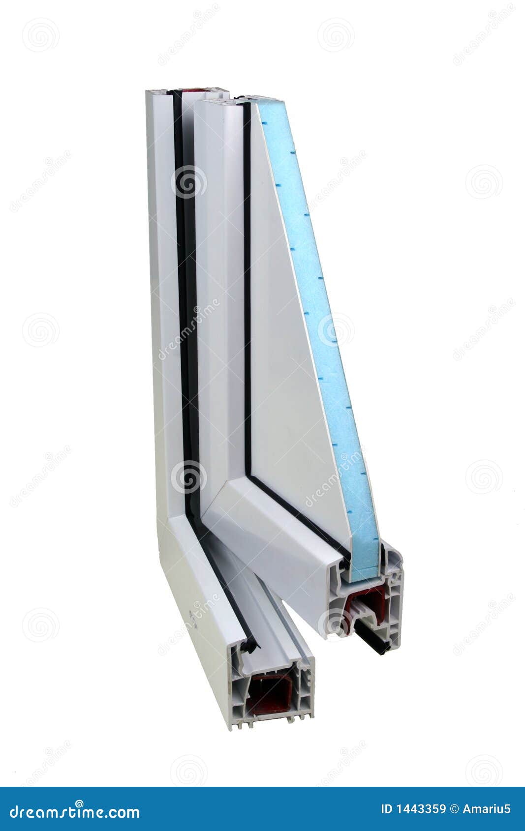 Window profile stock image. Image of glass, window, isolated - 1443359