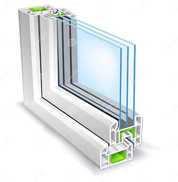 Window profile stock vector. Illustration of glass, architecture - 8879457