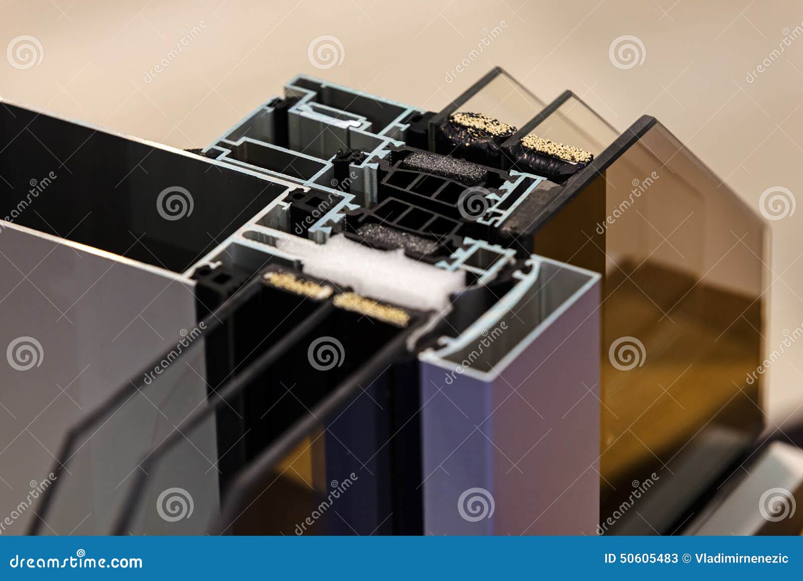 Window profile stock image. Image of angle, inside, insulation - 50605483