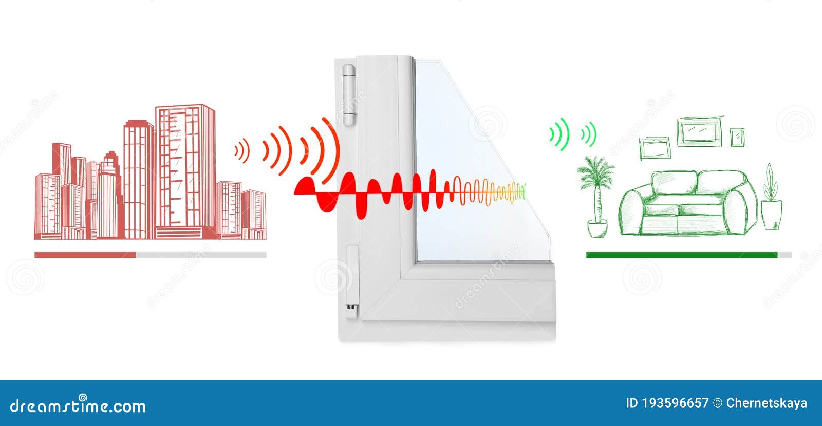 Window Profile Sample and Illustrations on Background Demonstrating ...