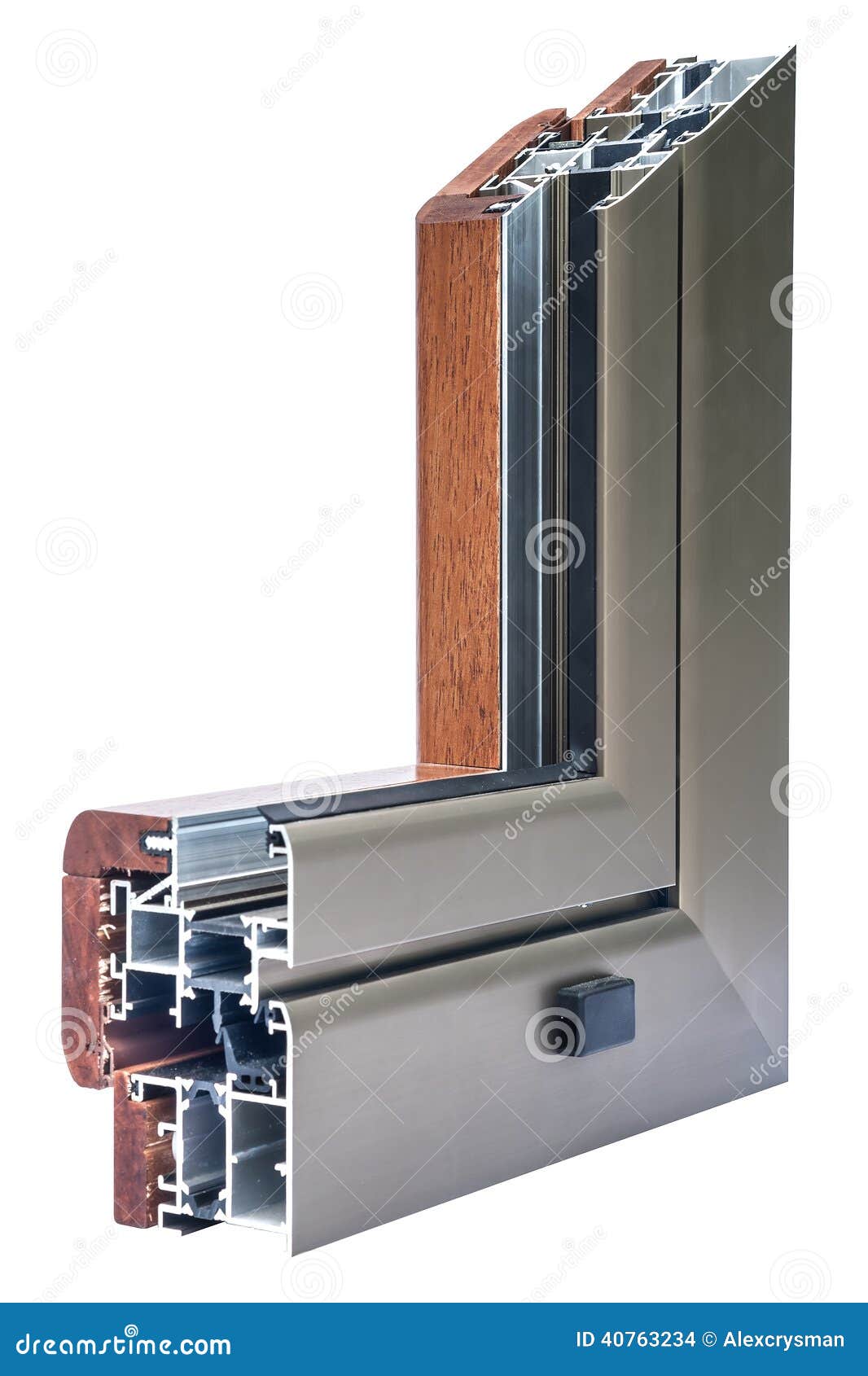 Window profile sistems stock photo. Image of three, shape - 40763234