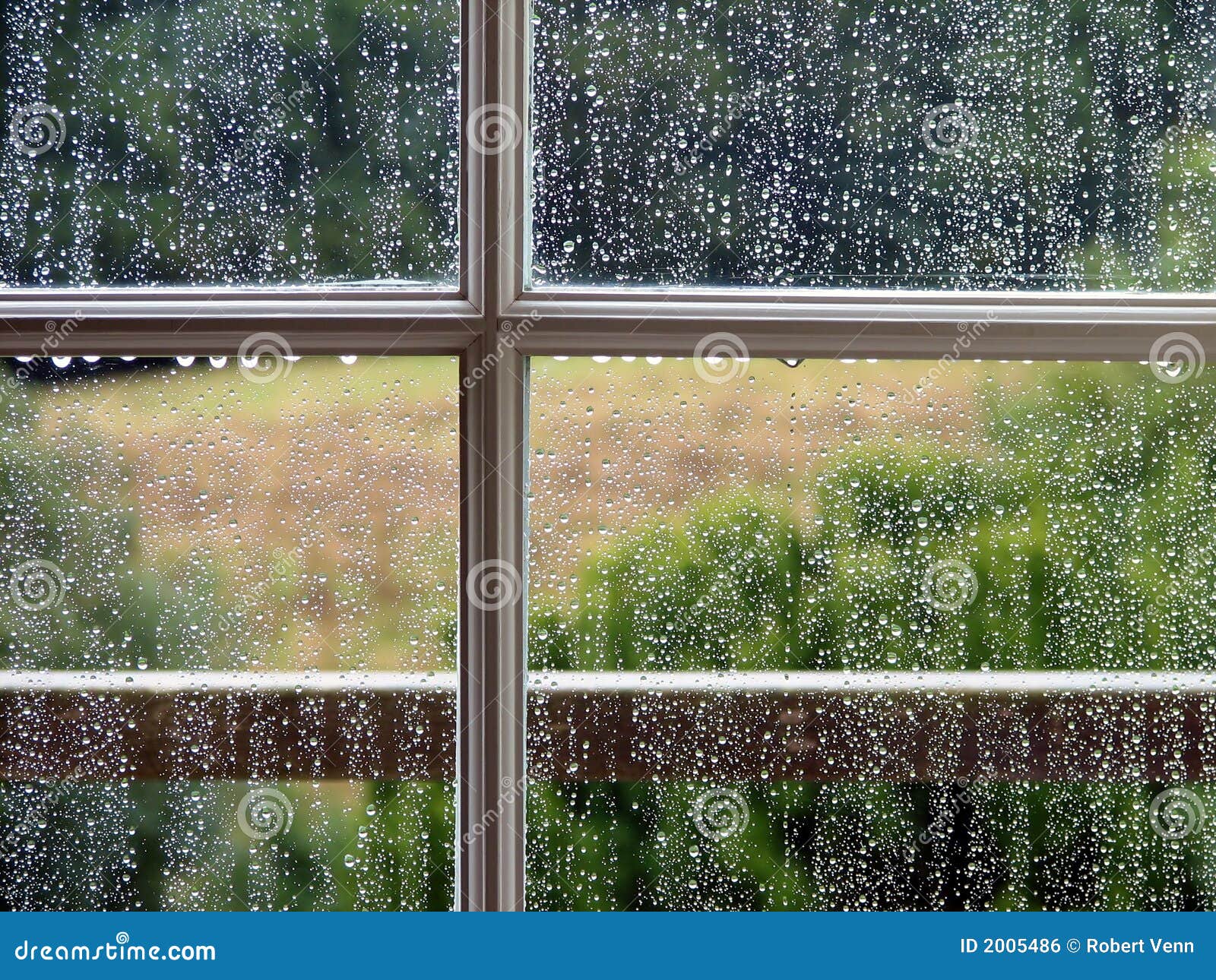 Window with Rain Drops stock photo. Image of damp, rainy - 2005486