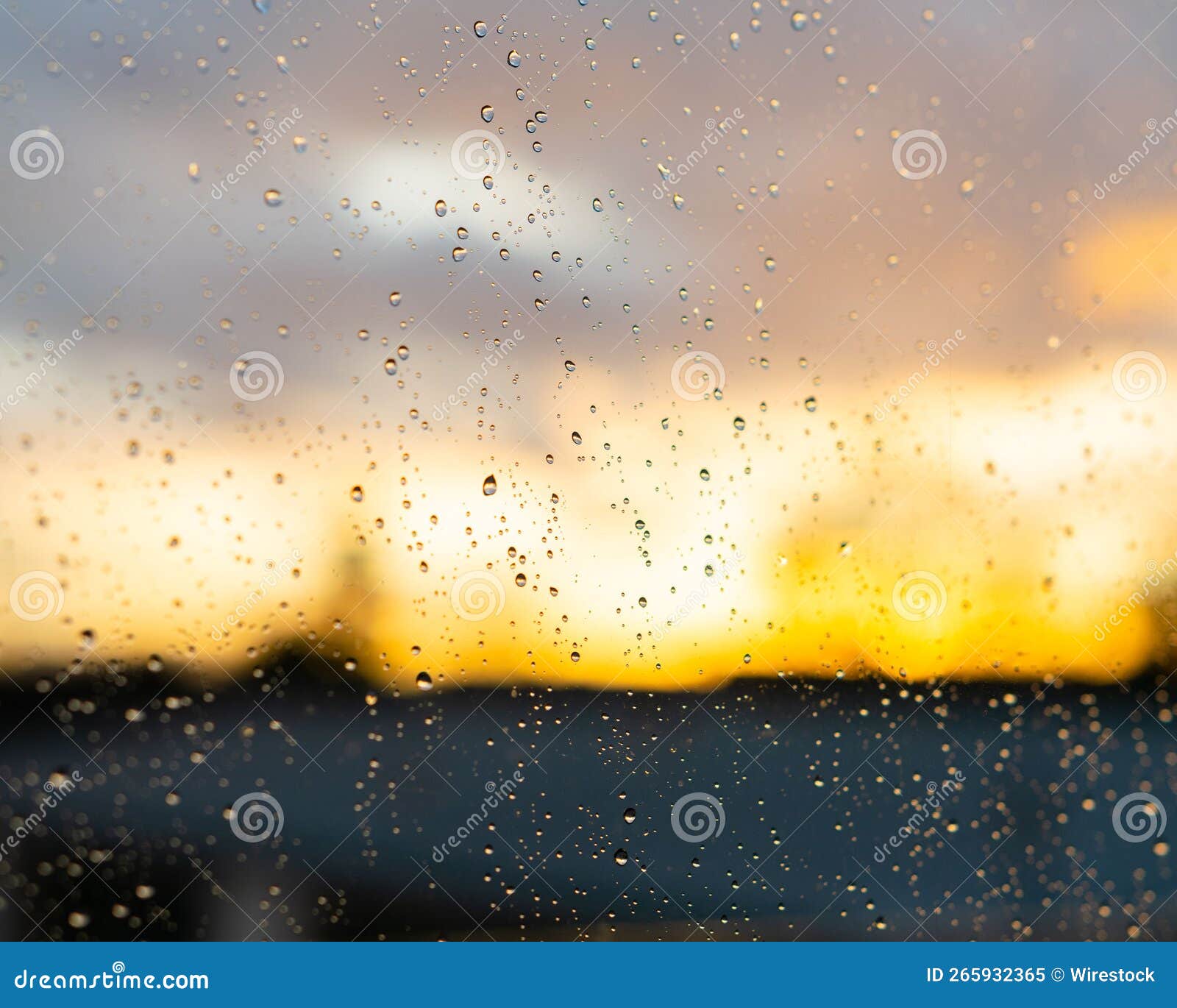 Window with Raindrops on it Stock Image - Image of nature, reflection ...