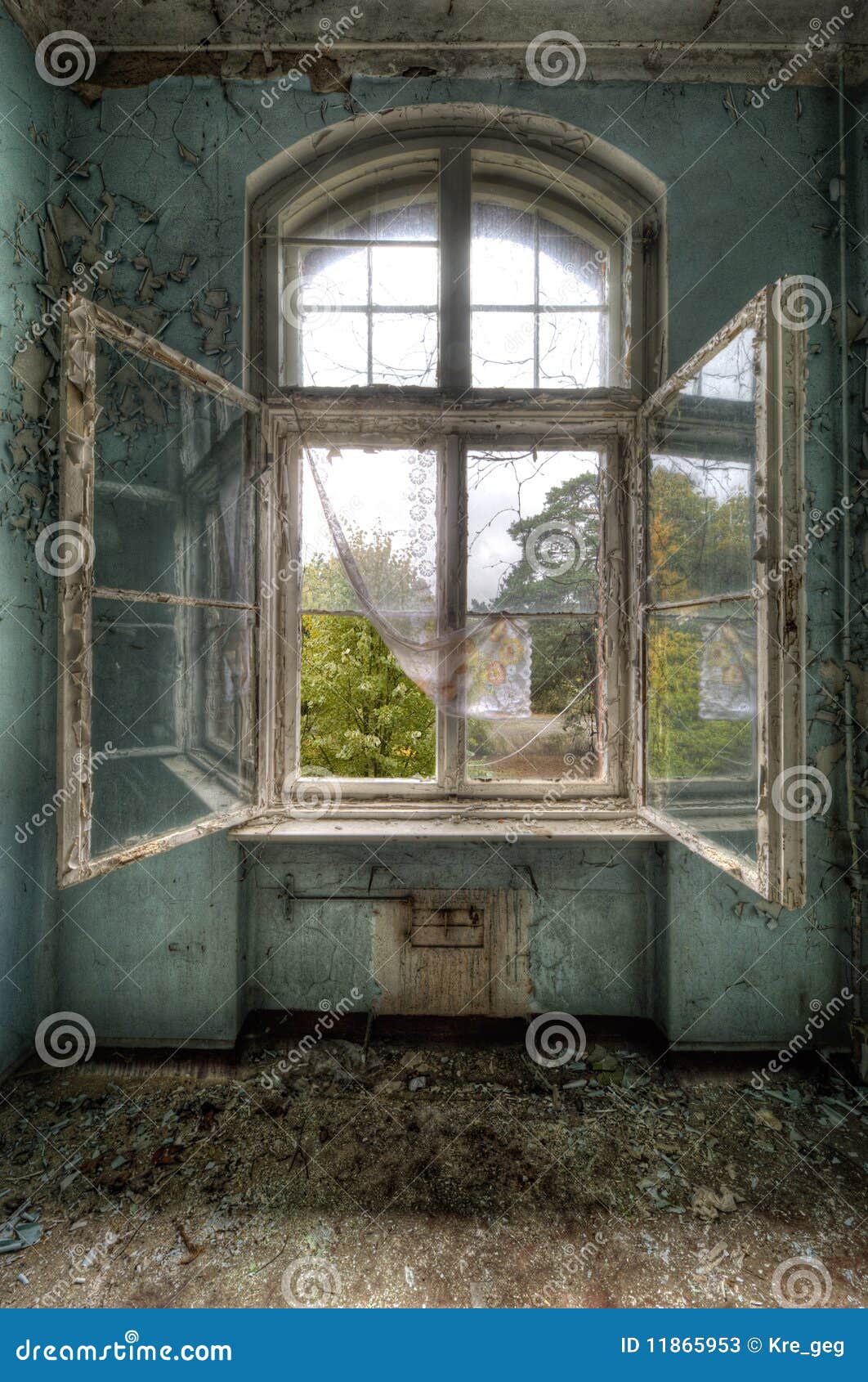Window reflection stock image. Image of black, devastation - 11865953