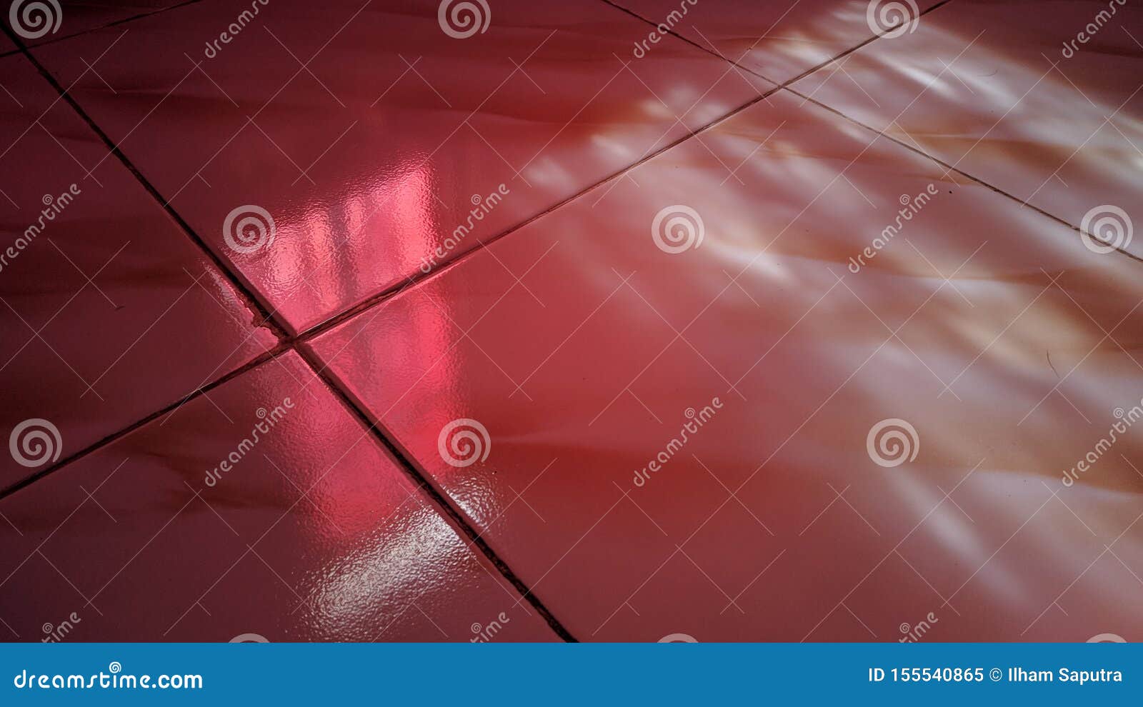 Window Reflection on the Ceramic Floor Stock Illustration ...