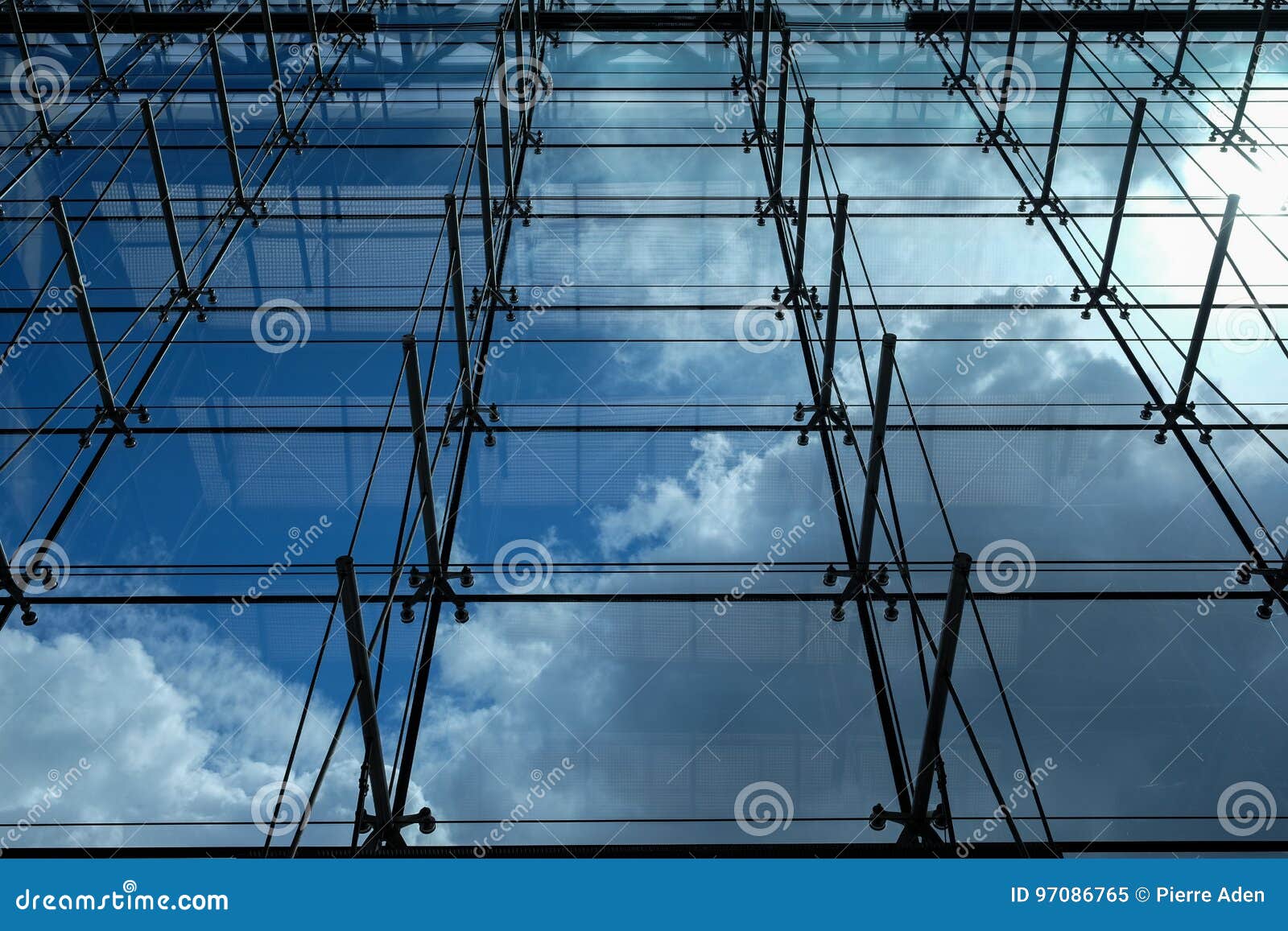 Window with reflection stock image. Image of modern, skyscraper - 97086765