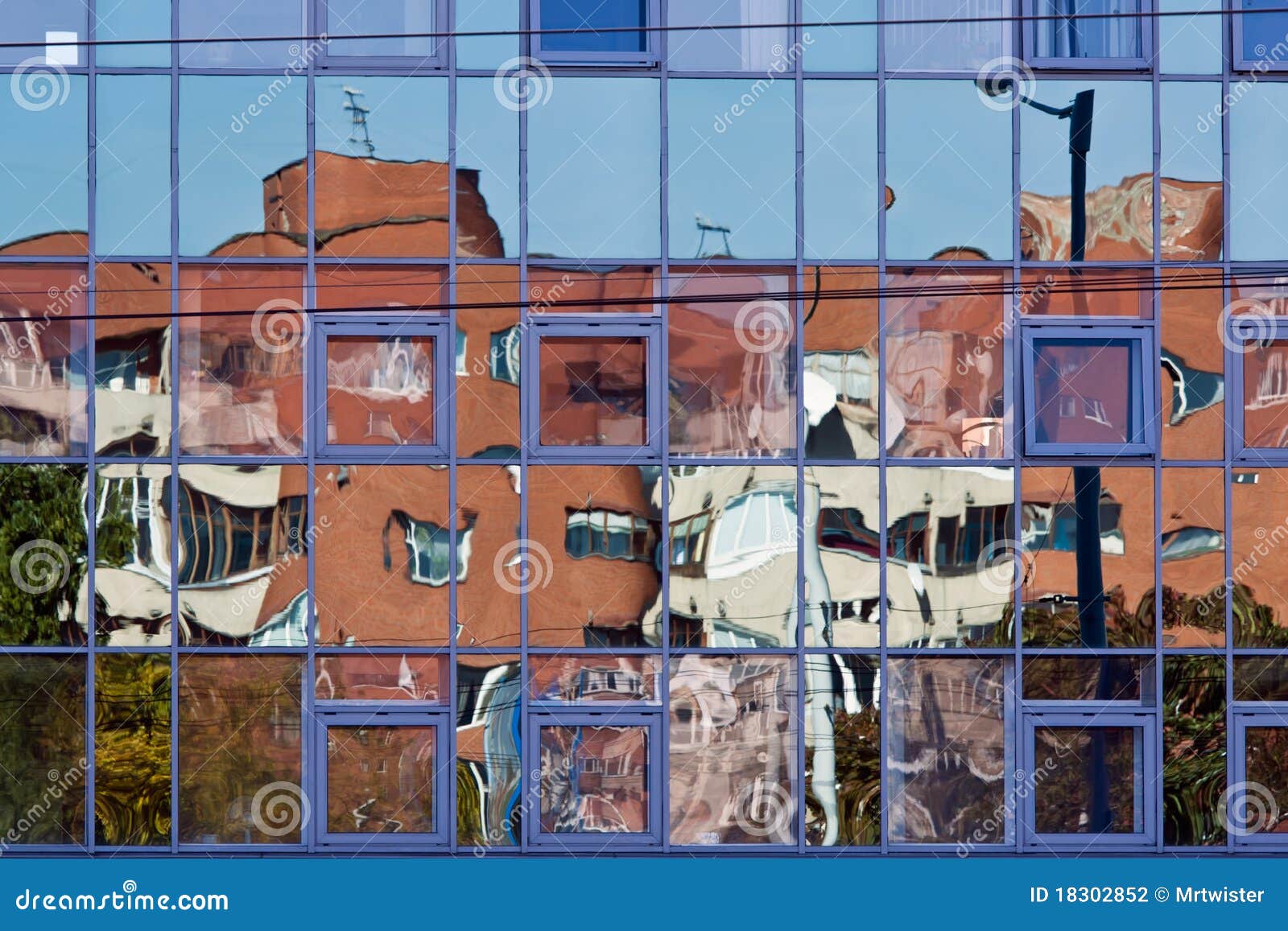 Window reflections stock photo. Image of city, exterior - 18302852