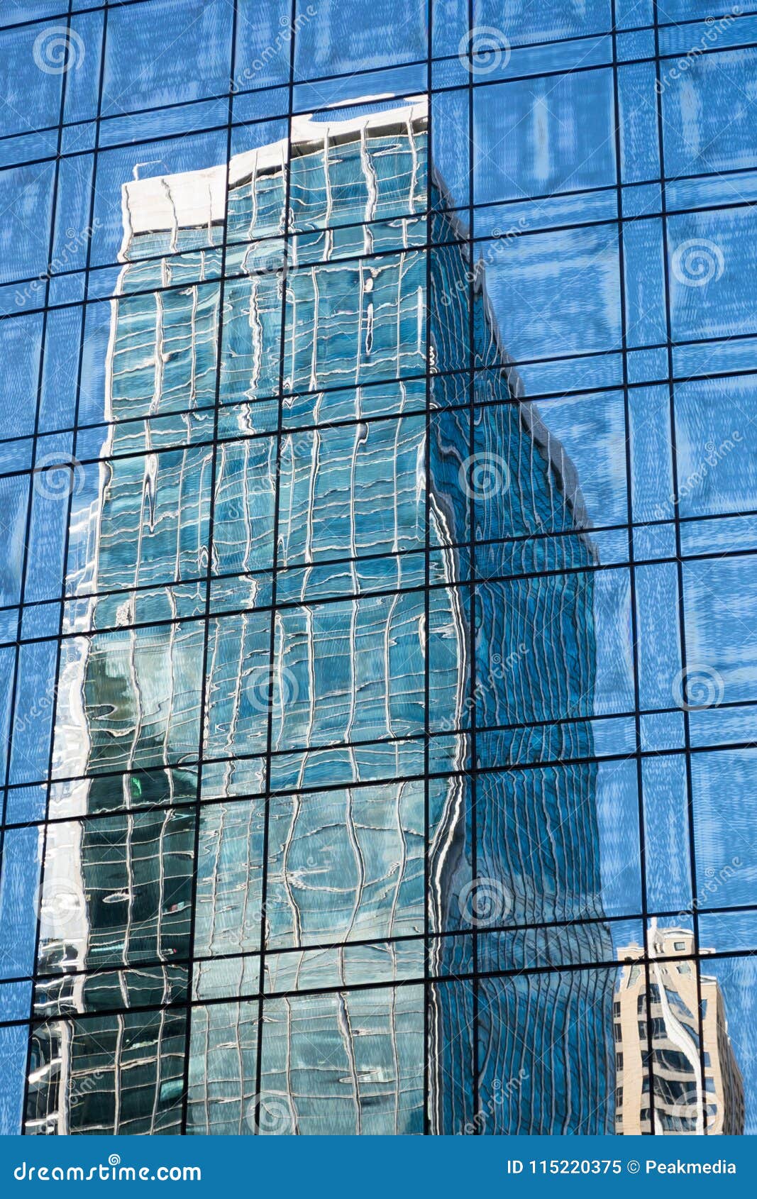 Window Reflections of Another Building Stock Image - Image of glass ...