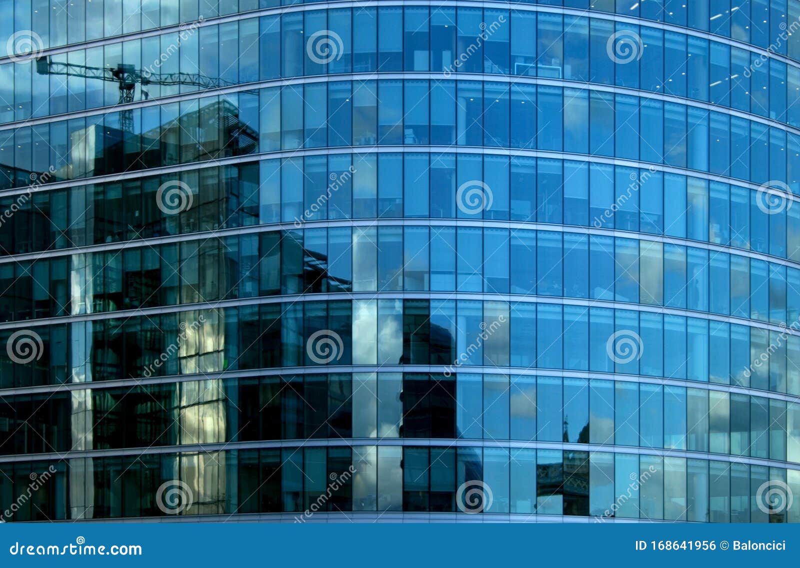 Window reflections stock photo. Image of construction - 168641956