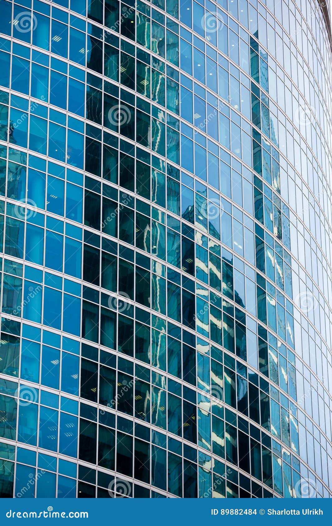 Window Reflections at the Glass Facade of an Office Building Stock ...