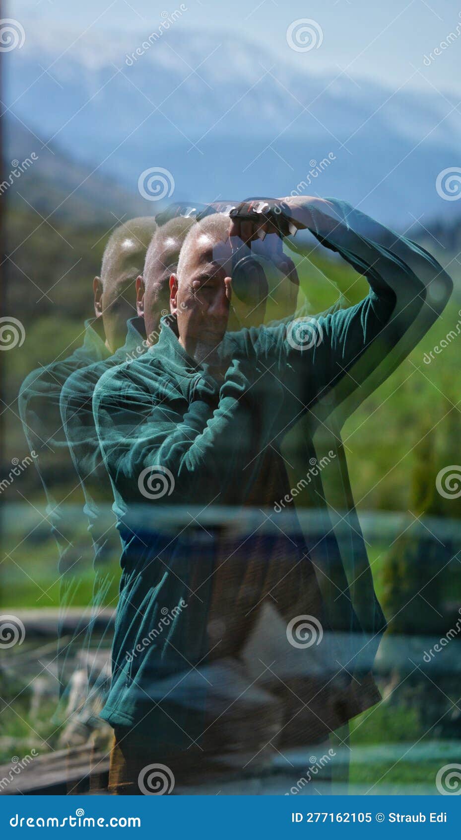 Window Reflections Self Portrait Stock Image - Image of reflections ...