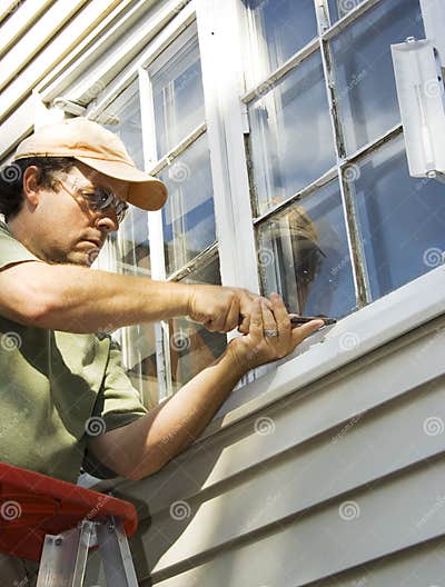 Window Repair stock image. Image of renovation, saftey - 9398513