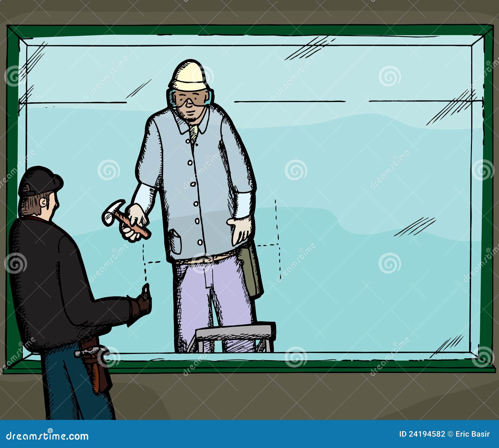 Window Replacement stock vector. Illustration of cartoon - 24194582