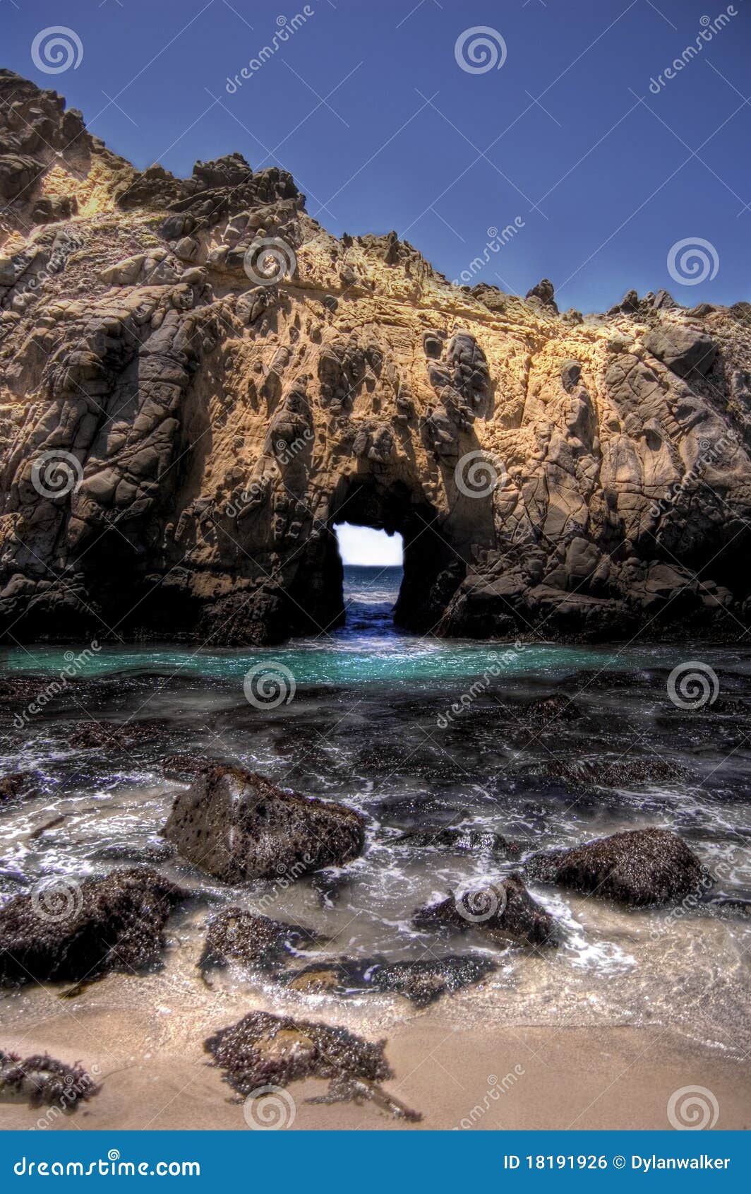 Window Rock stock photo. Image of wave, rock, blue, coast - 18191926