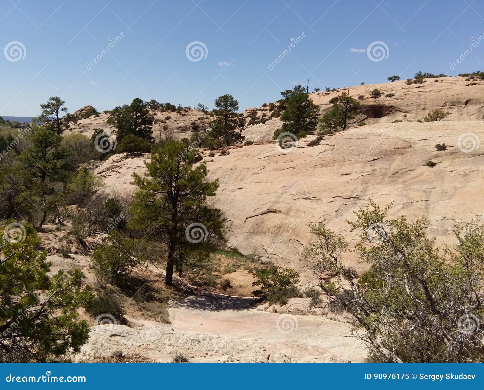 Window Rock Trail stock image. Image of mountains, nature - 90976175