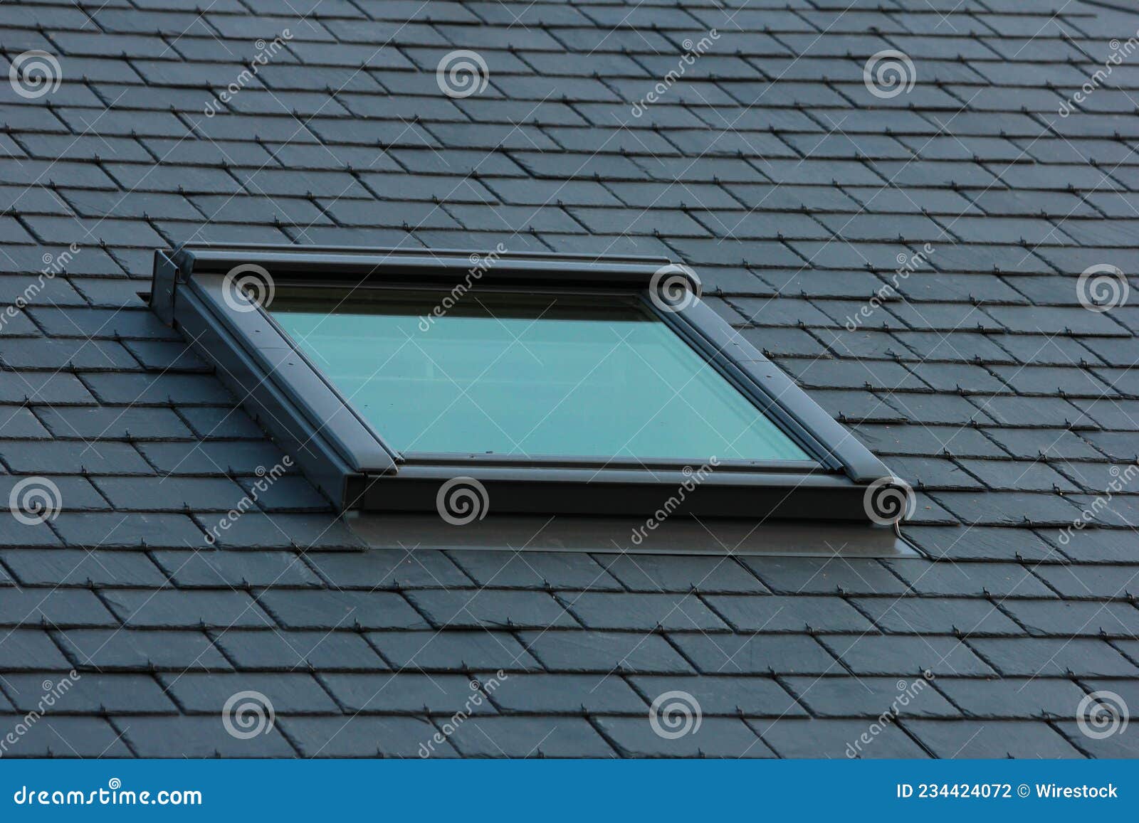 Window on the Roof of the Building Stock Photo - Image of exterior ...