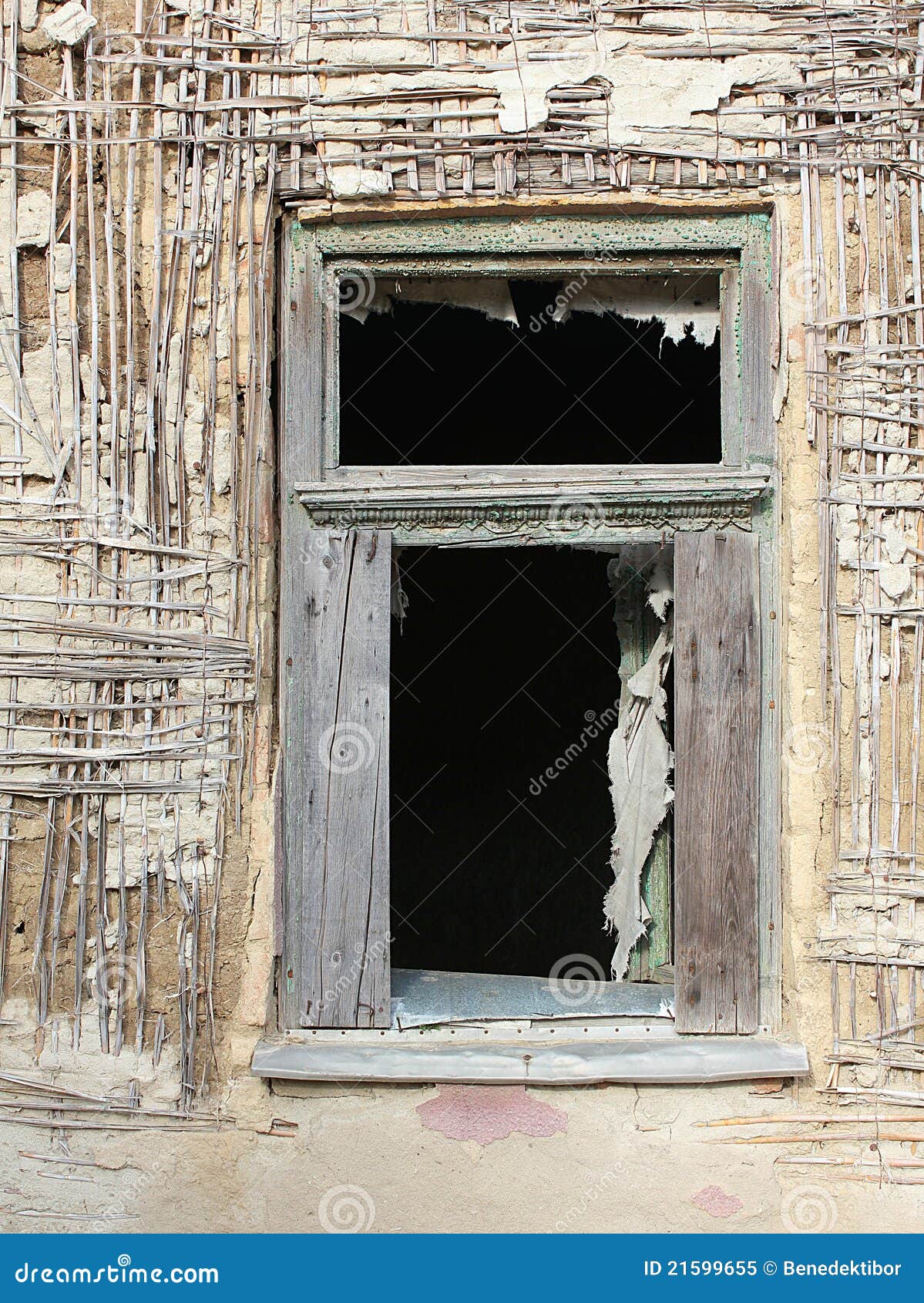 Window of a ruined house stock image. Image of demolished - 21599655