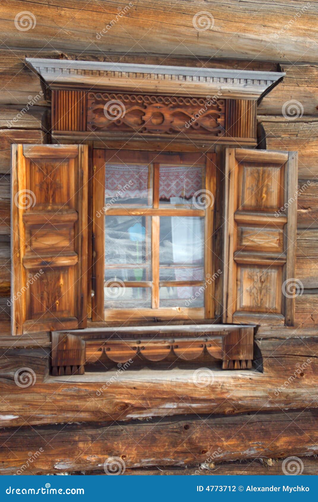 Window in Russian Tradition Stock Photo - Image of tradition, shutter ...