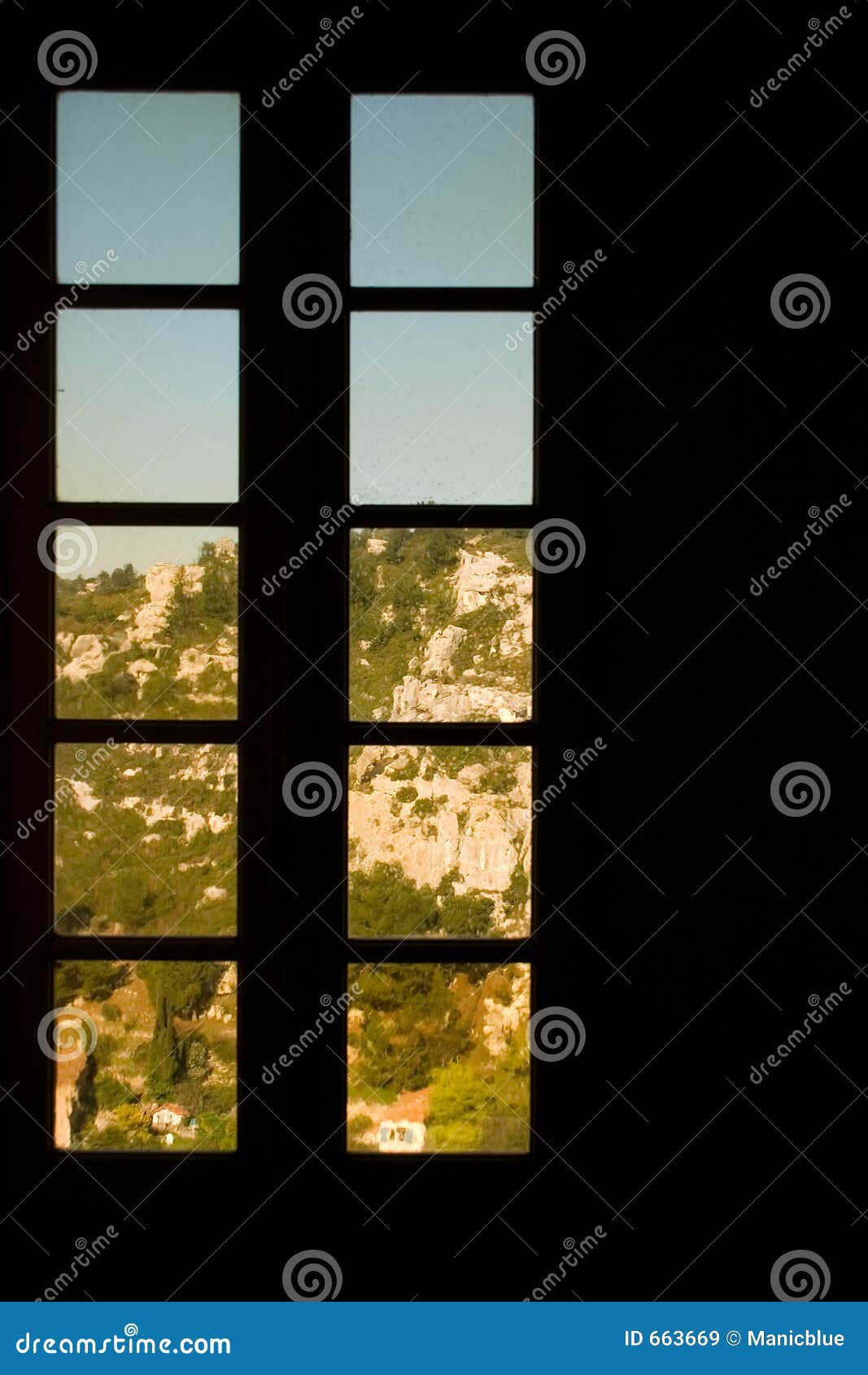 Window scenic stock image. Image of looking, mountain, opening - 663669