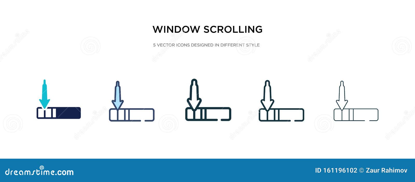 Window Scrolling Left Icon in Different Style Vector Illustration. Two ... Window Scrolling Left Icon in Different Style Vector Illustration. Two ...