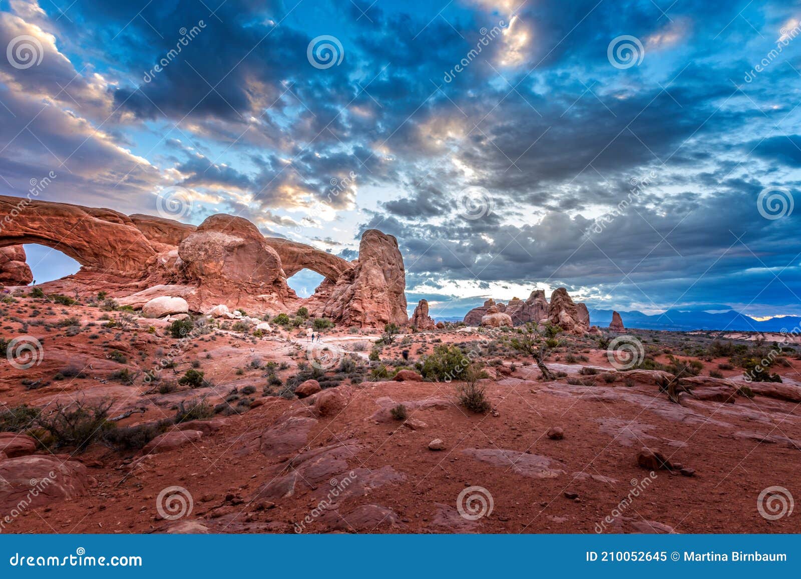 The Window Section, North and South Window Arch in the Arches National ...