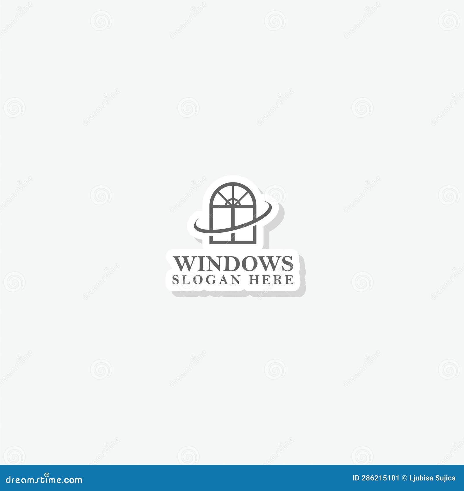 Window Services Logo Design Sticker Icon Stock Vector - Illustration of ...