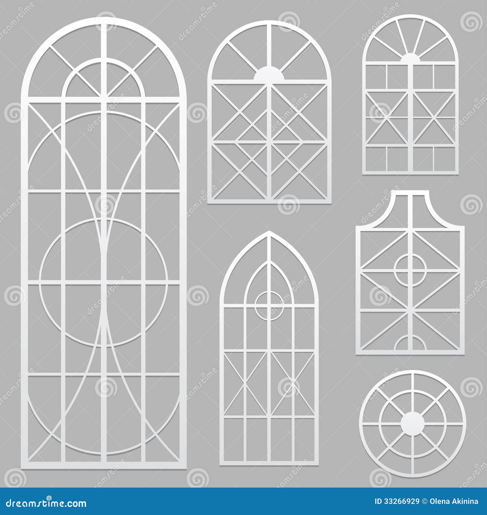 Window set stock vector. Illustration of gradient, house - 33266929