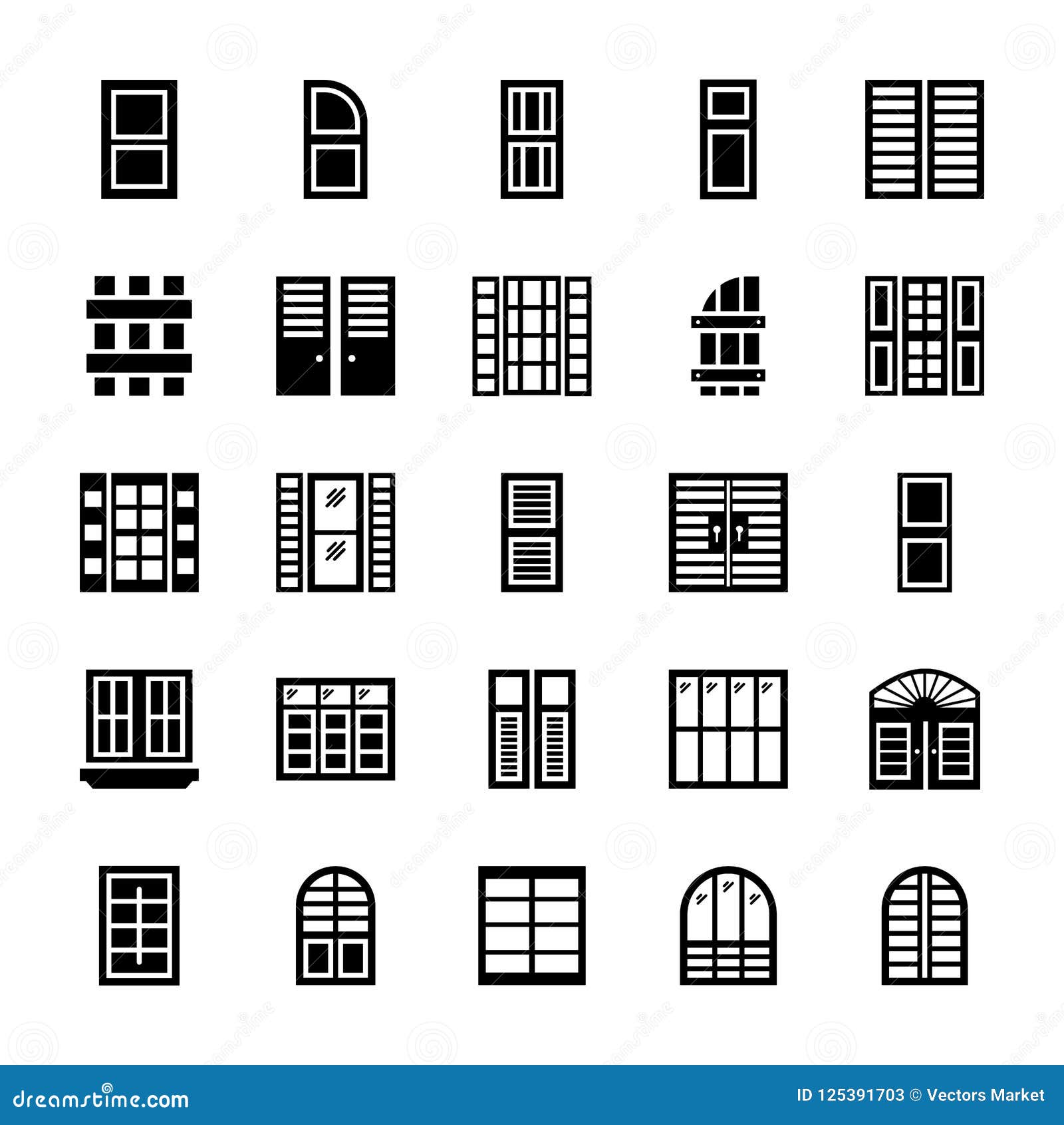 Window shades icons stock illustration. Illustration of installation ...