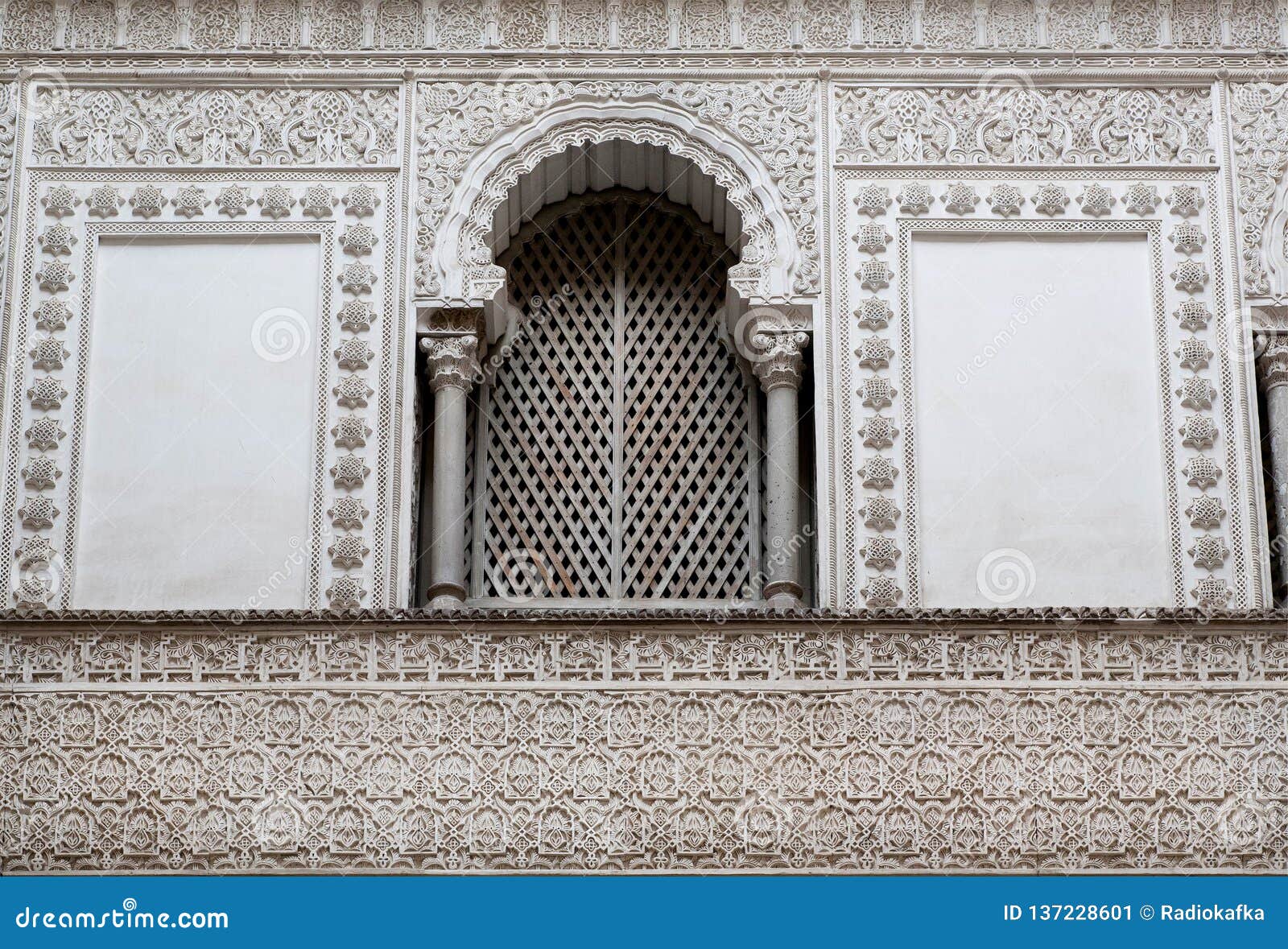 Window with Shutter at Front of the 14th Century Alcazar Royal Palace ...