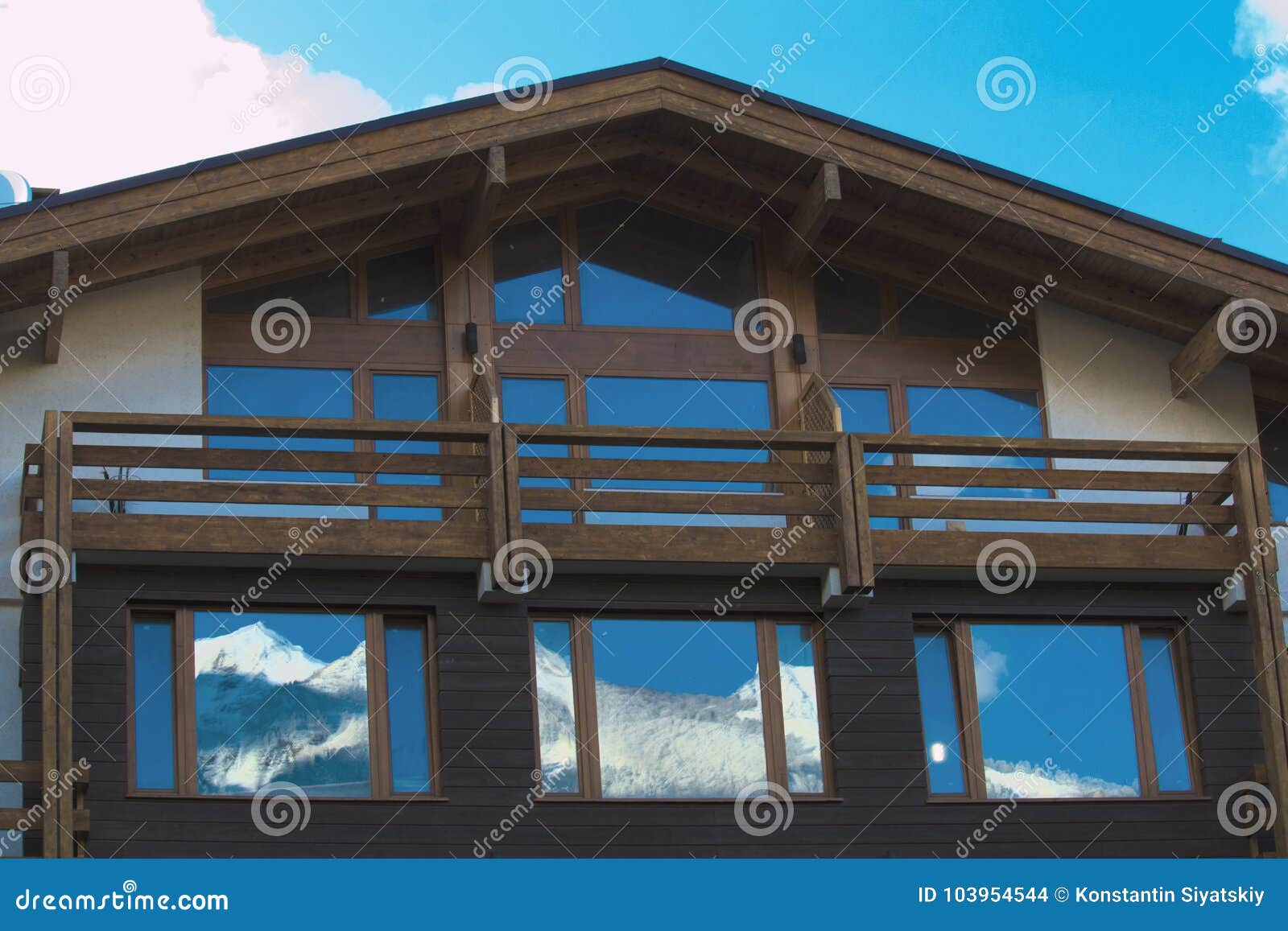 Window Shutters of Mountain Chalet Stock Photo - Image of cold, rocky ...