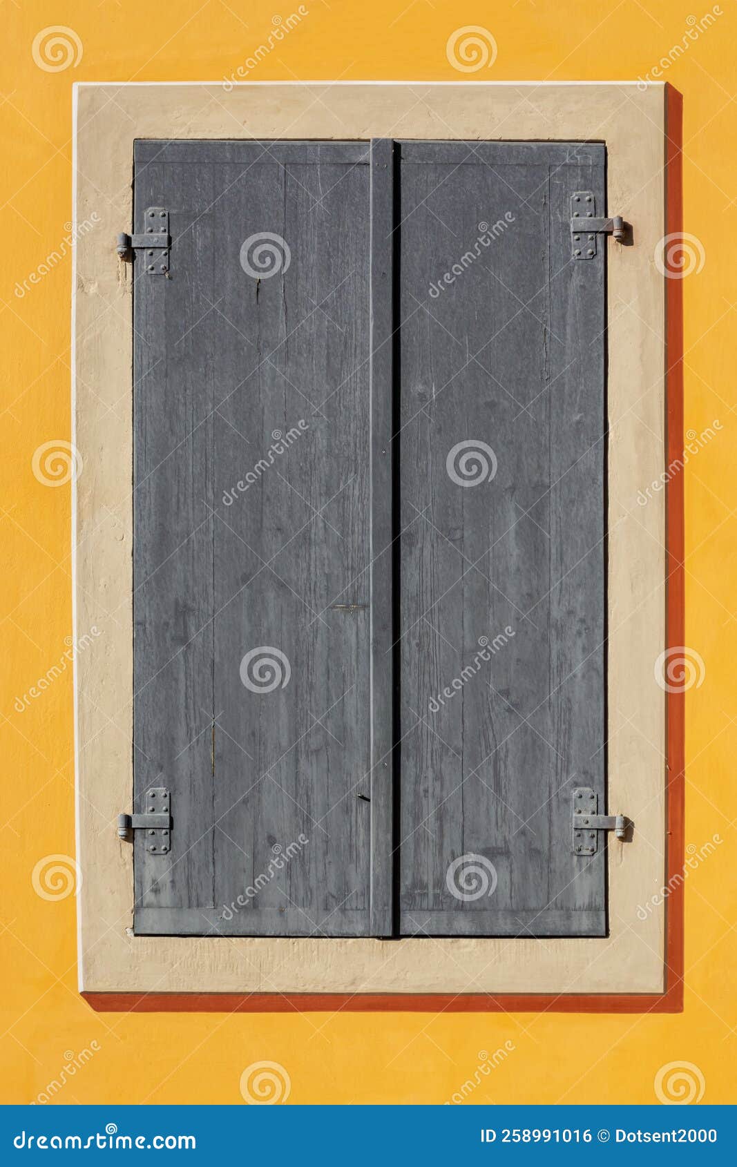 Window with shutters stock photo. Image of object, front - 258991016