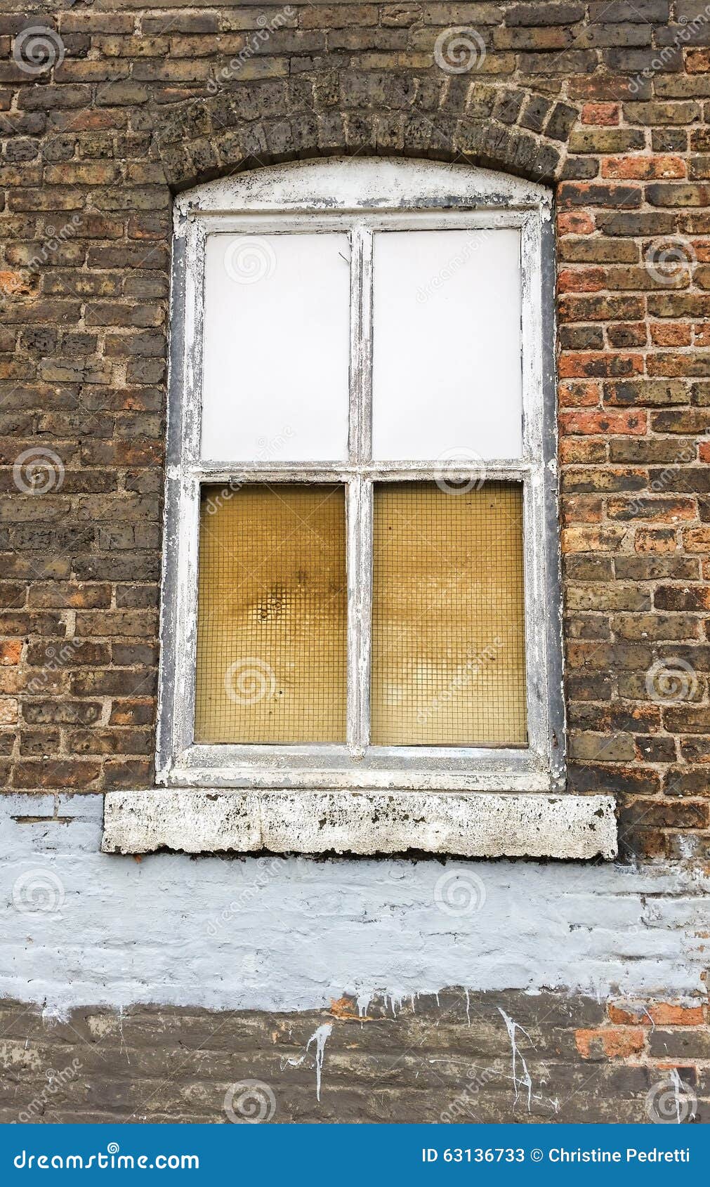 Window on Side of Old Factory Stock Image - Image of factory, side ...