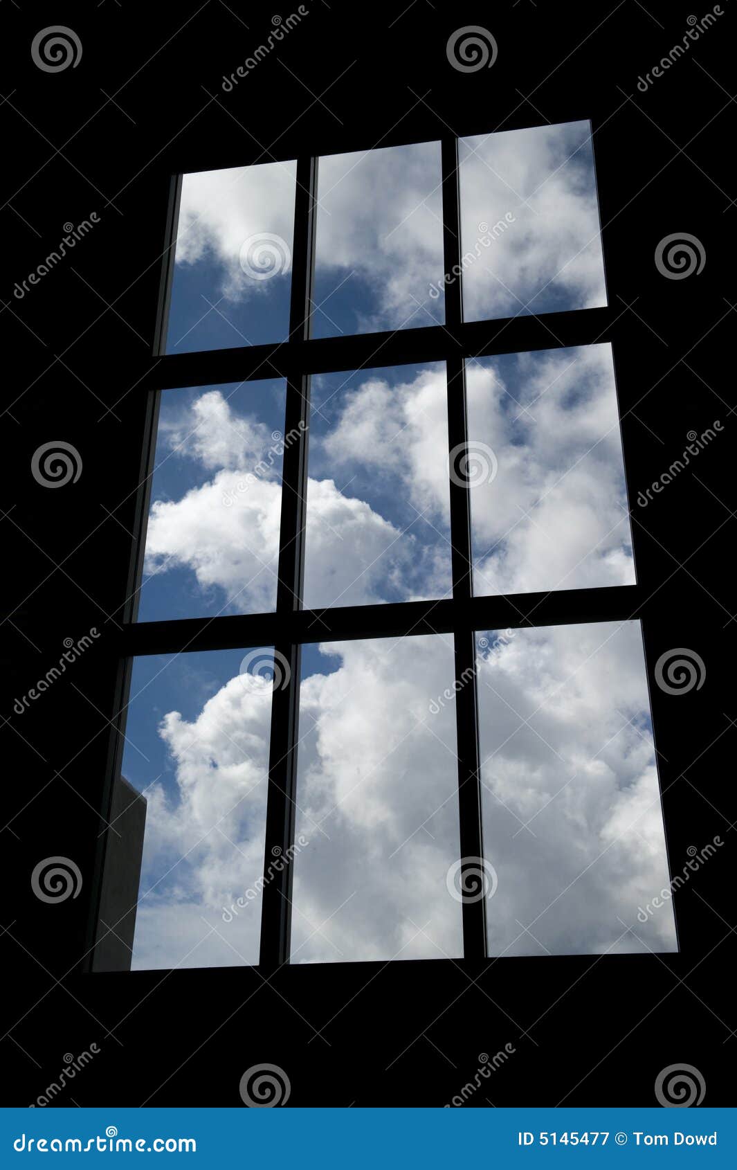Window Silhouette With Clouds Stock Image - Image of pane, outline: 5145477