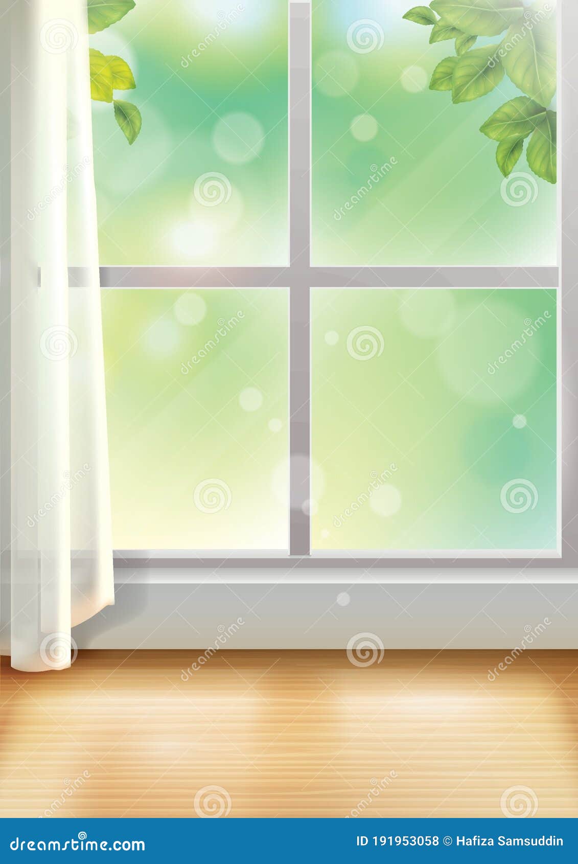 Window Sill. Vector Illustration Decorative Design Stock Vector ...