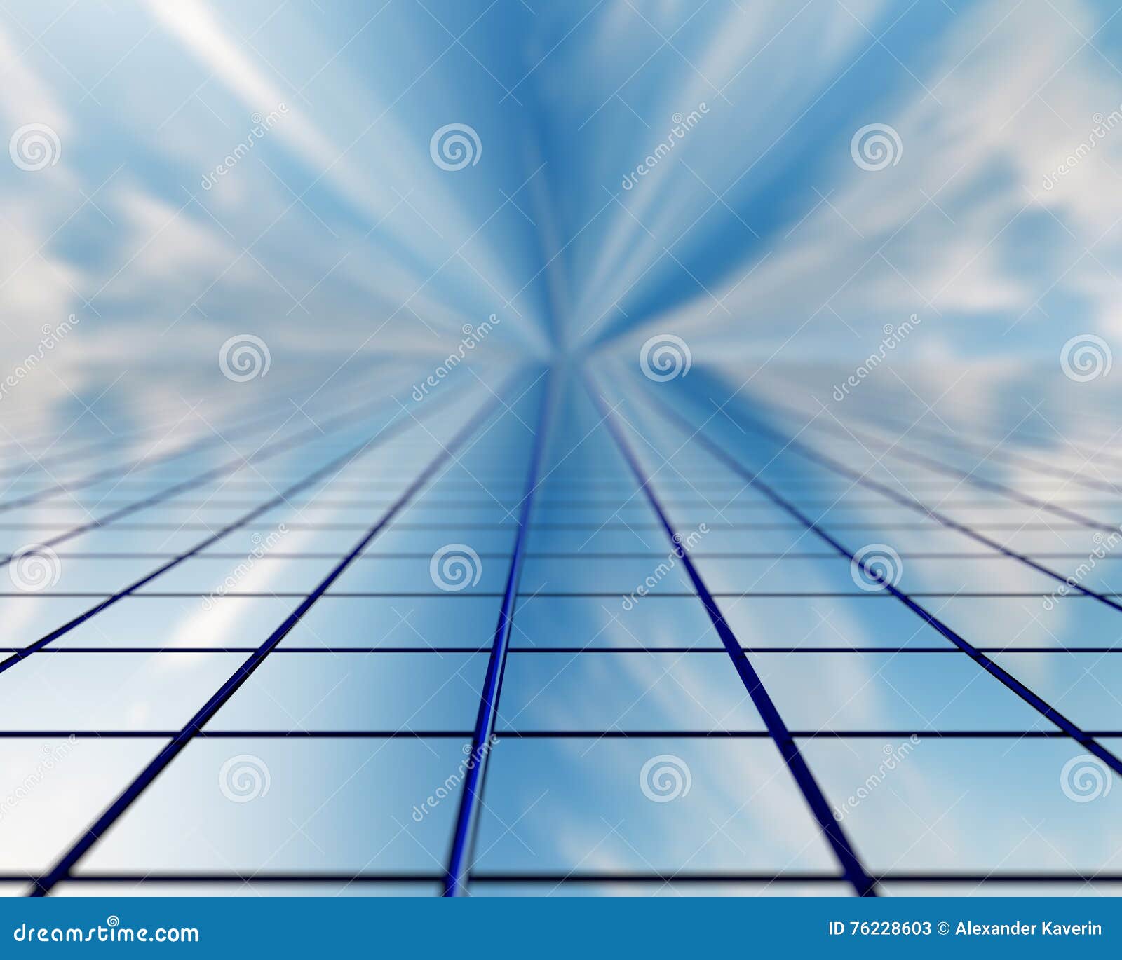 The Window of a Skyscraper Stretching into the Future Stock ...