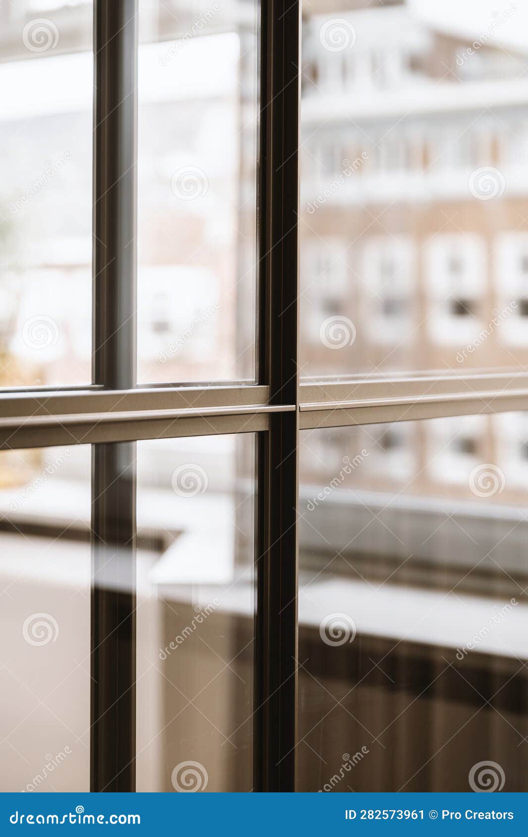 A View through a Glass Window of a Store Stock Image - Image of ...