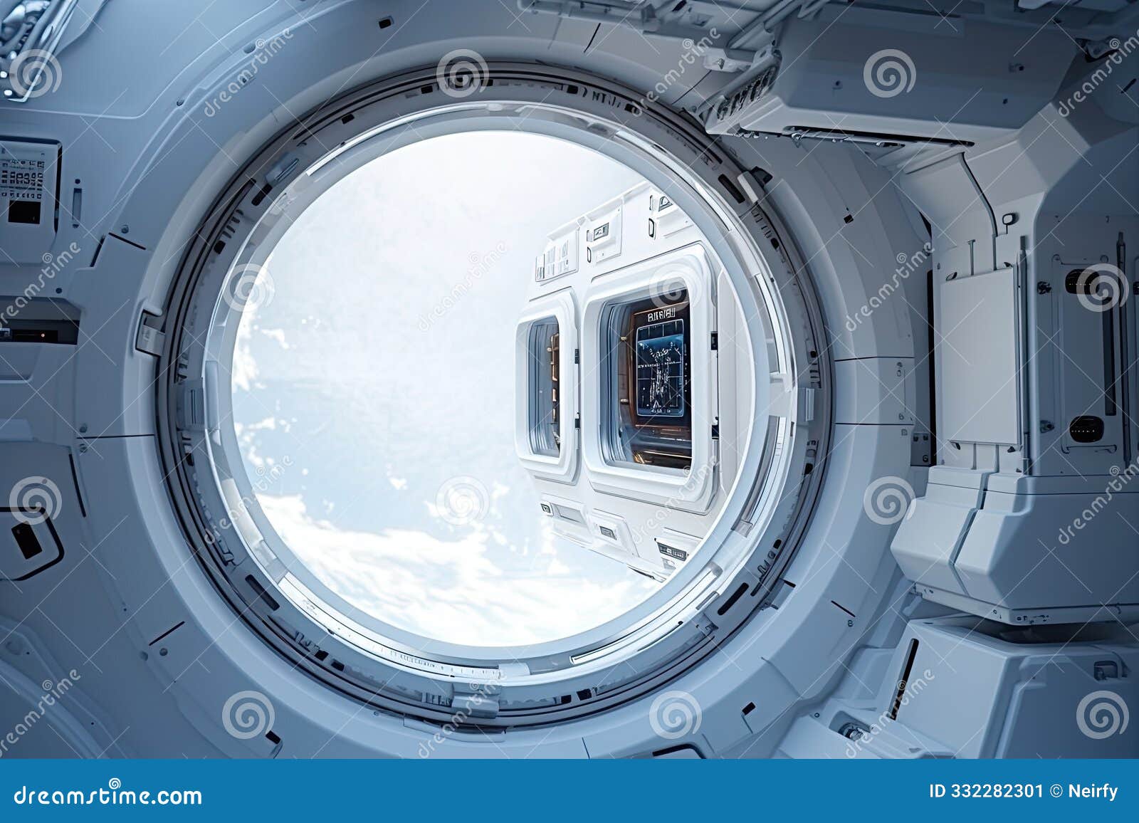 Window in spaceship stock image. Image of abstract, window - 332282301