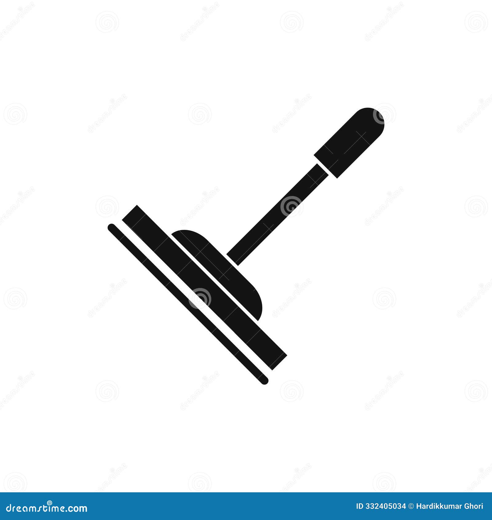Window Squeegee Icon Symbol on White Background Stock Illustration ...